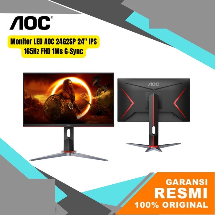Jual LED Monitor Gaming 24" AOC 24G2SP FHD IPS 165Hz 1ms | Shopee Indonesia