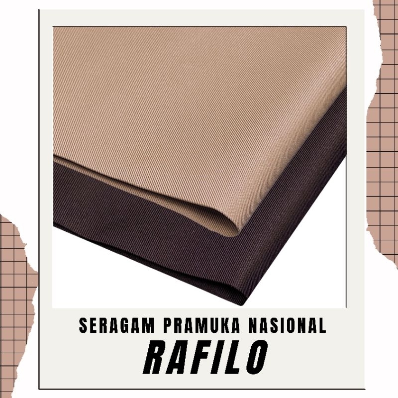 Jual KAIN SERAGAM RESMI PRAMUKA NASIONAL RAPILO BAHAN MERK RAFILO BAHAN ...