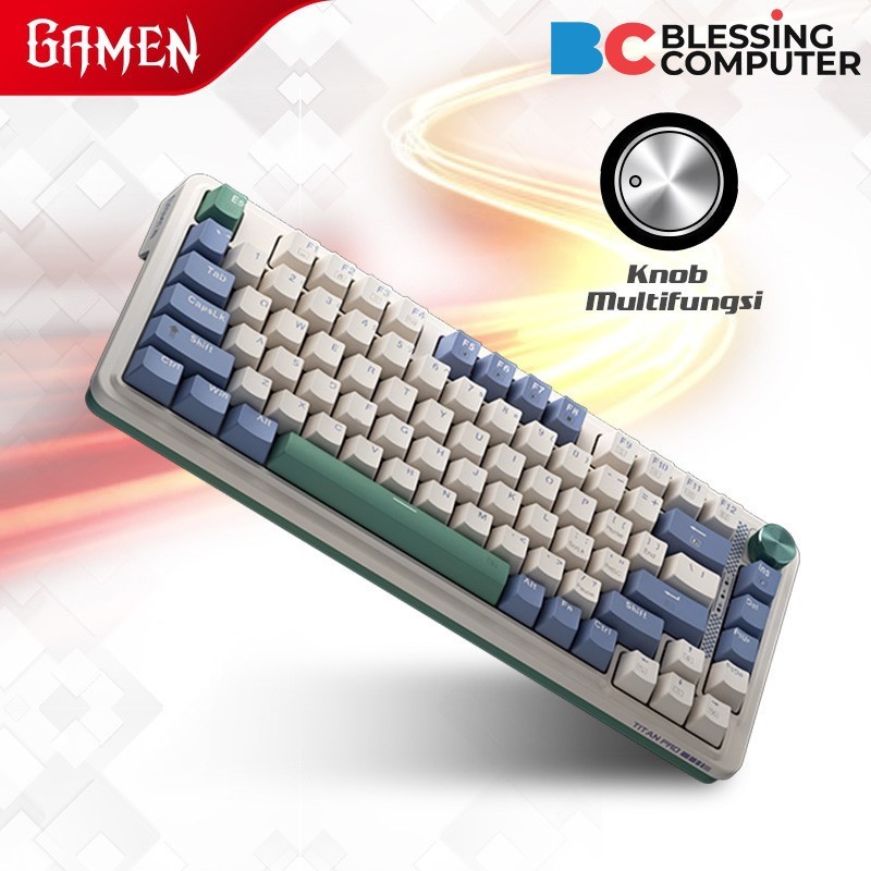 Jual Keyboard GAMING GAMEN TITAN PRO BLue | Shopee Indonesia