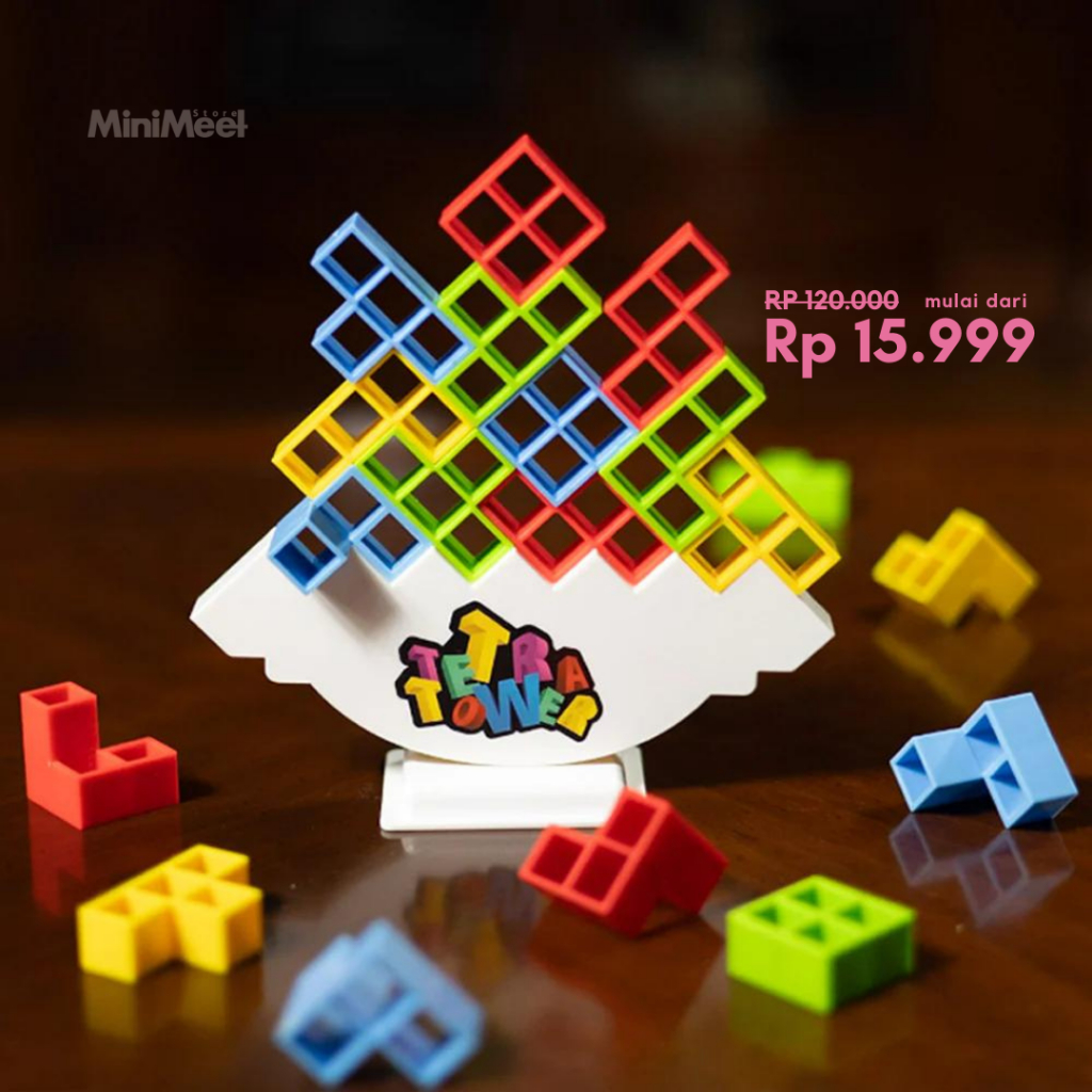 Jual Board Game Tetra Tower Building Block Balance Mainan Anak Dewasa ...