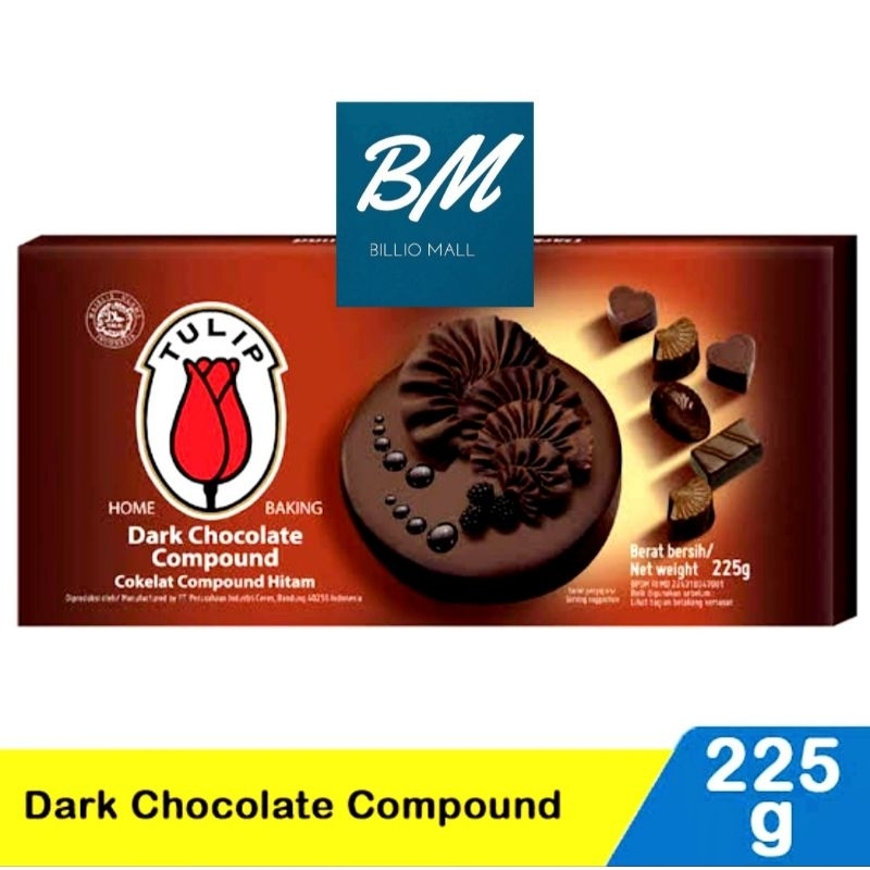Jual Tulip Dark Chocolate Compound 225 gr | Shopee Indonesia