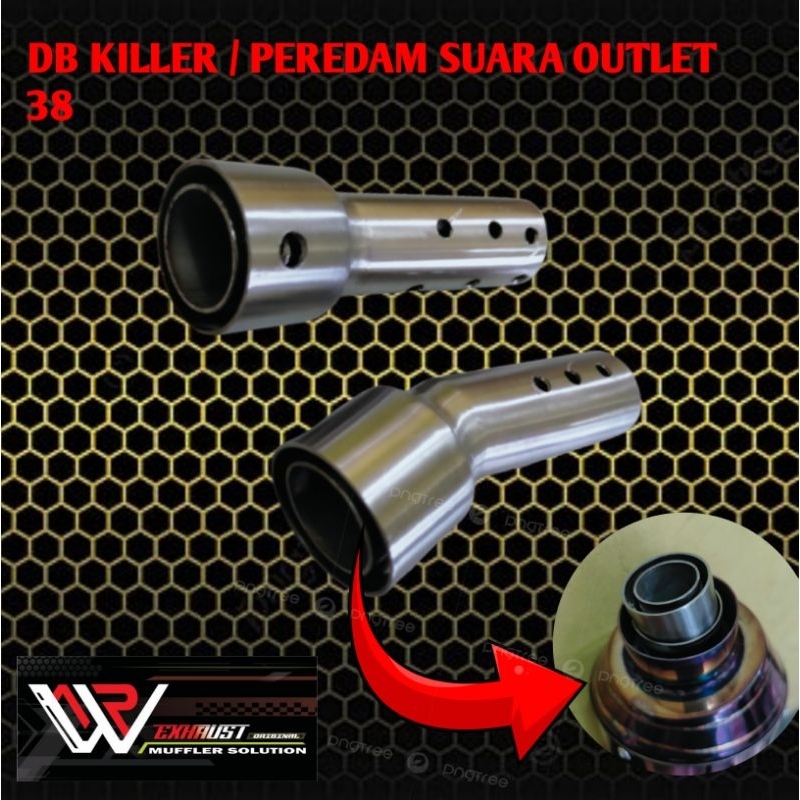 Jual peredam knalpot/DB killer racing outlet 38 ready bengkok / lurus ...