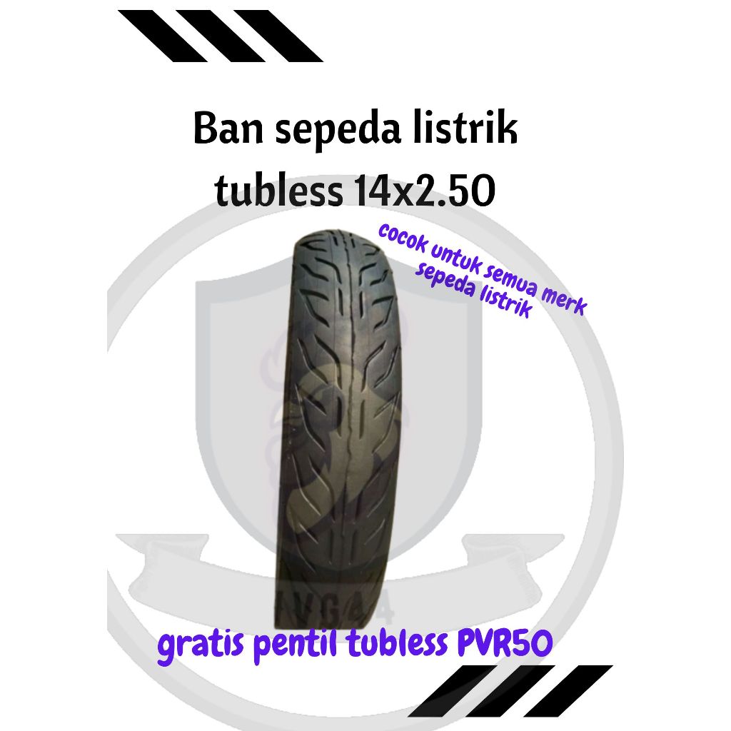 Jual ( BONUS PENTIL ) Ban sepeda listrik tubles 14x2.50 | Shopee Indonesia