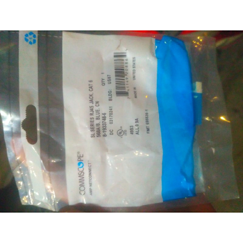 Jual MODULAR JACK RJ45 CAT 6 AMP COMMSCOPE | Shopee Indonesia