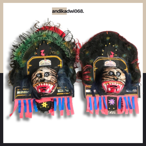 Jual [TERBARU] TOPENG REOG BULU BESAR RANDOM / TOPENG REOG PONOROGO ...