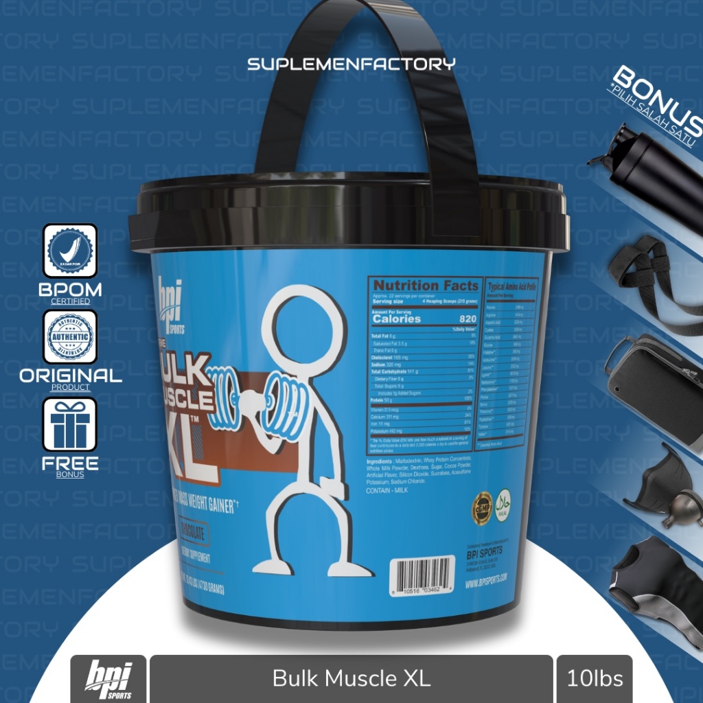 Jual BPI Sports Extreme Bulk Muscle XL 10 Lbs Weight Mass Gainer | Shopee Indonesia