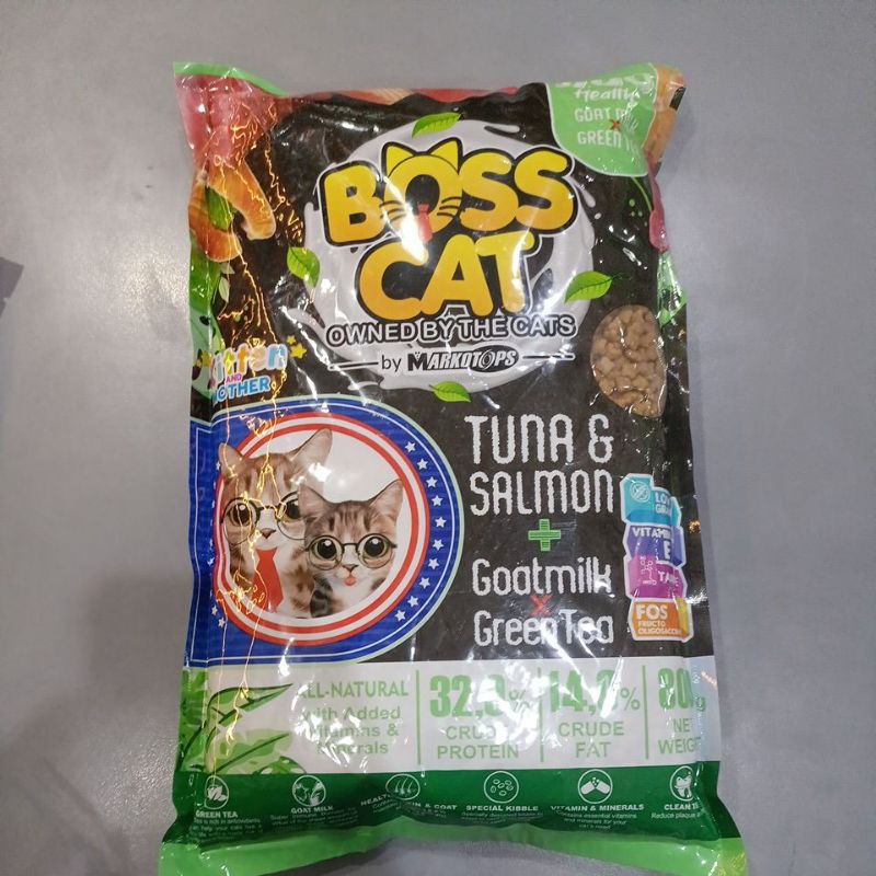 Jual Boscat kitten and mother tuna with salmon 800gr bos cat makanan ...