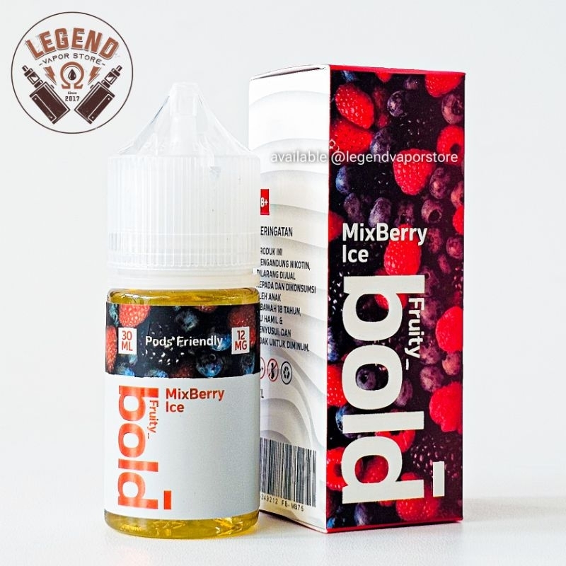 Jual SALT NIC - LIQUID BOLD Mix Berry Ice 30ML 12MG AUTHENTIC | Shopee ...