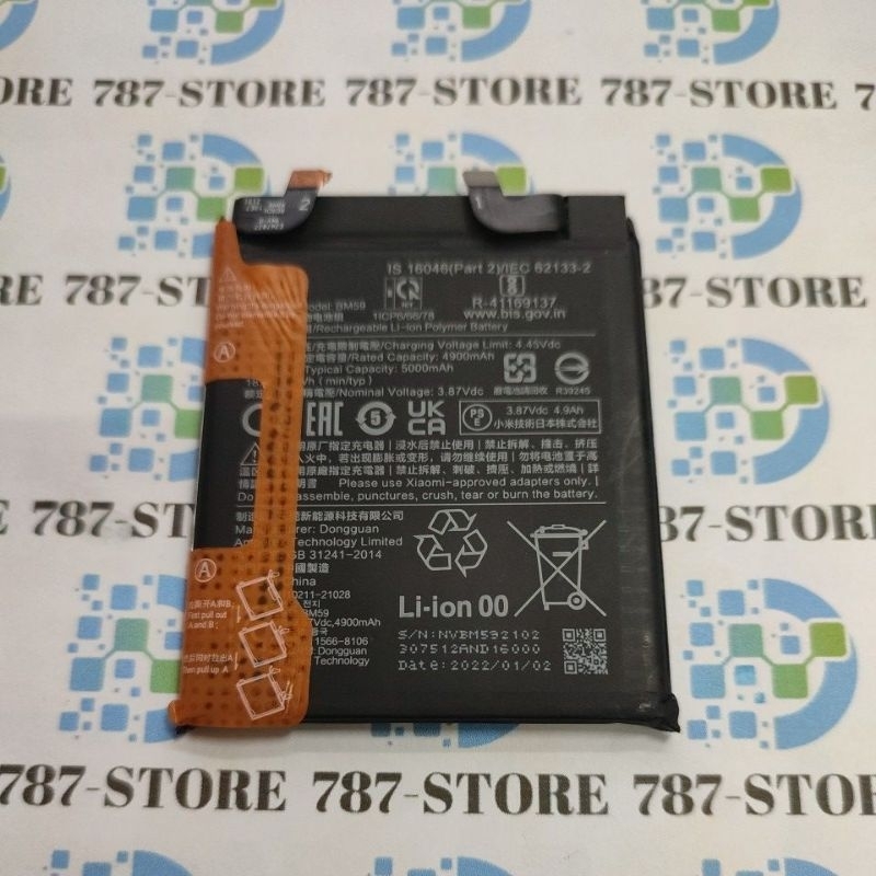 Jual BATTERY BATRE BATERAI XIAOMI MI 11T/11T PRO BM59 ORIGINAL ASLI 100 ...