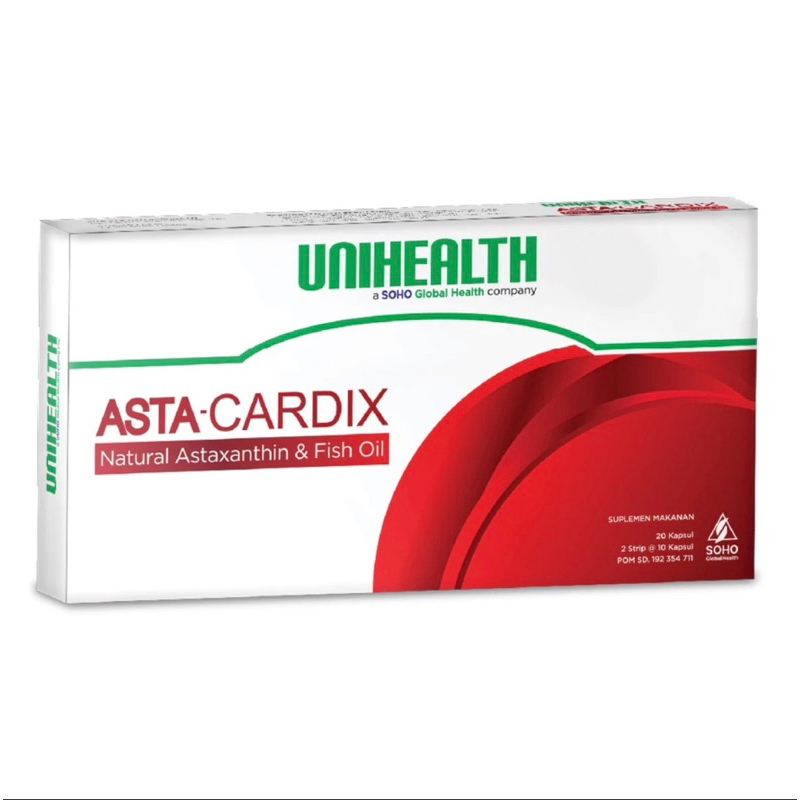 Jual Asta-Cardix Natural astaxanthin dan fish oil 30 kapsul | Shopee ...