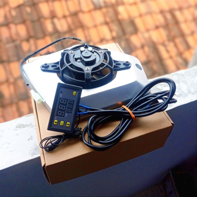 Jual Cover tutup radiator + extra fan kipas pendingin otomatis untuk ...