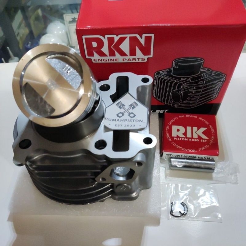 Jual blok boring CYLINDER BLOCK SET MIO MIO SOUL 58,5 BOREUP 150CC RKN ...