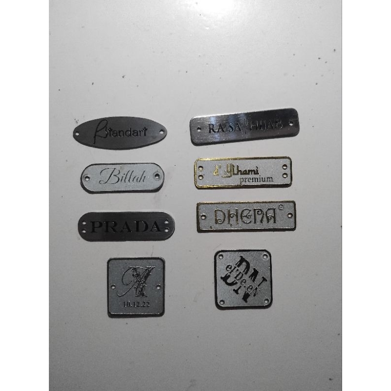 Jual PLAT BESI PLAT LABEL HIJAB KUNINGAN/STAINLESS | Shopee Indonesia