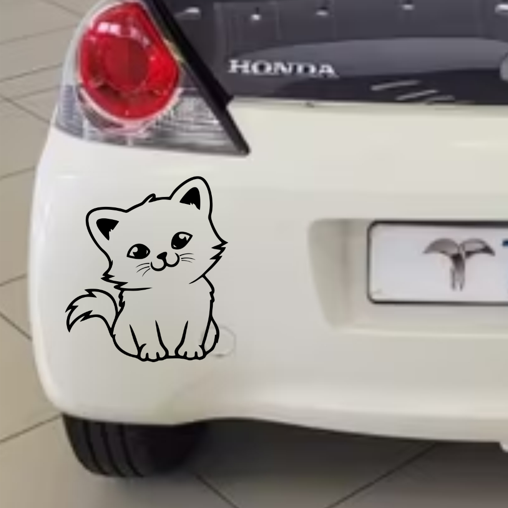 Jual STIKER MOBIL STICKER KUCING LUCU IMUT VARIASI AKSESORIS MOBIL ...