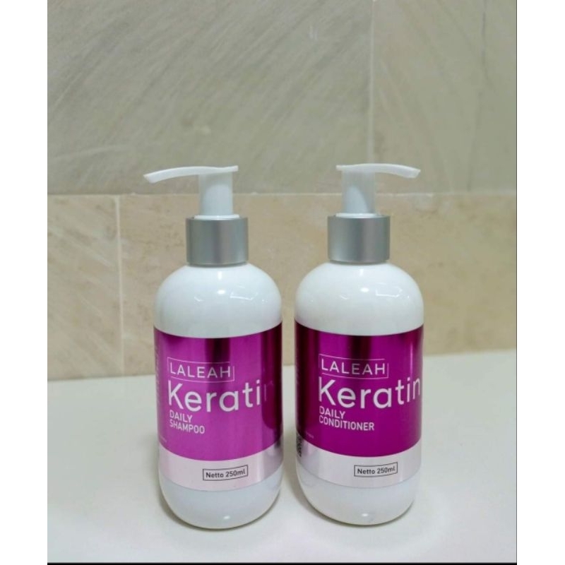 Jual Laleah Keratin Shampoo & Conditioner 250ml | Shopee Indonesia