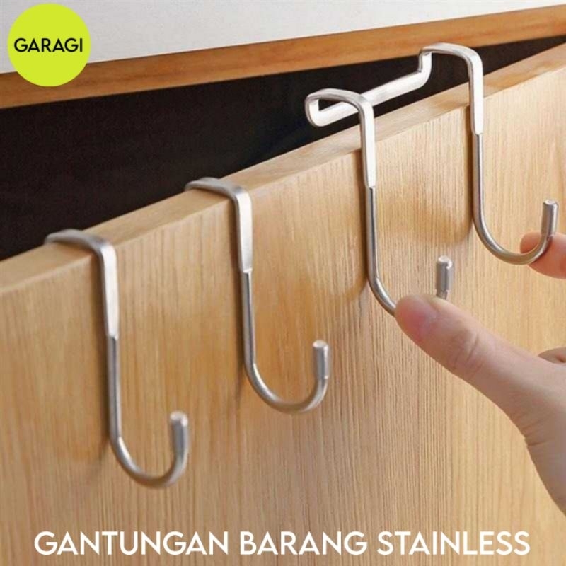 Jual GANTUNGAN CANTOLAN BARANG HOOK HANGER TOILET WC DAPUR STAINLESS ...