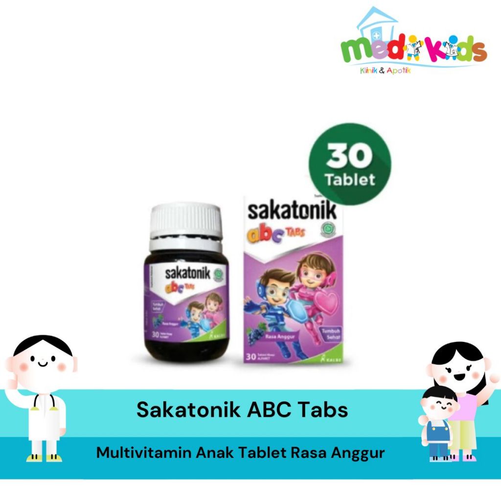 Jual Sakatonik ABC Tablet Anggur 30's (botol) Vitamin Anak | Shopee ...