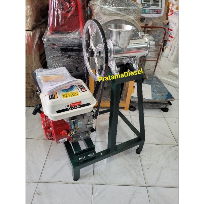Jual Mesin Giling Daging NO 32+Mesin Penggerak 160 Siap Pakai | Shopee ...
