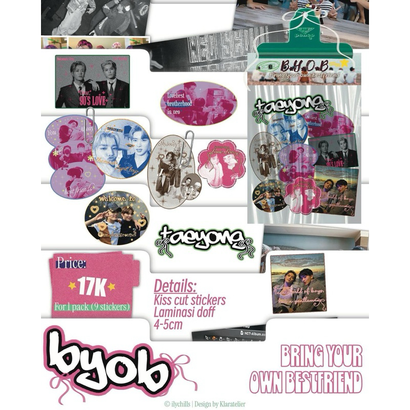 Jual [Ilychills] NCT 127—BYOB STICKER PACK | Shopee Indonesia