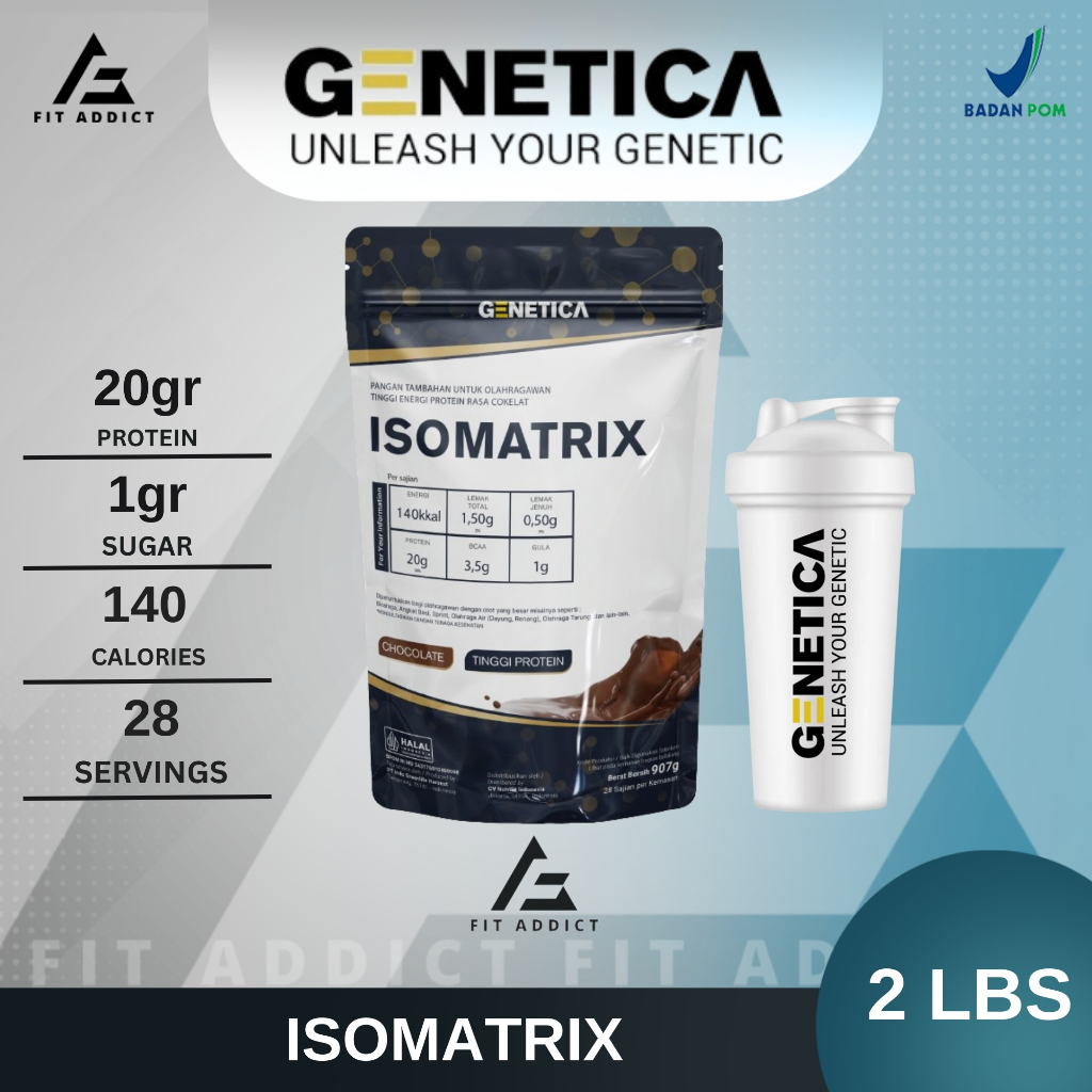Jual Genetica Isomatrix 2 Lbs 2 Lb 2Lbs 2Lb Whey Protein Isolate Matrix | Shopee Indonesia