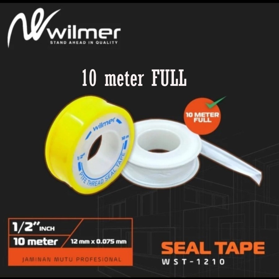 Jual WILMER Sealtape Full 10 Meter Seal Tape Isolasi Kran 12 mm | Shopee Indonesia