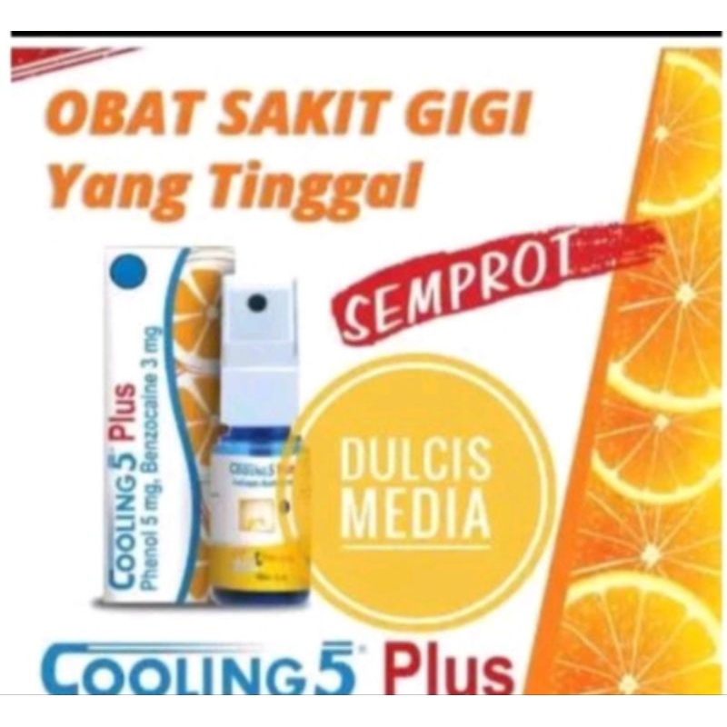 Jual COOLING 5 PLUS ORANGE spray untuk sakit gigi | Shopee Indonesia