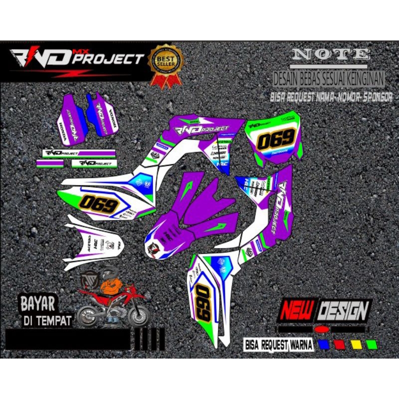 Jual DECAL STICKER CRF 150L fullbody bisa custom desain | Shopee Indonesia