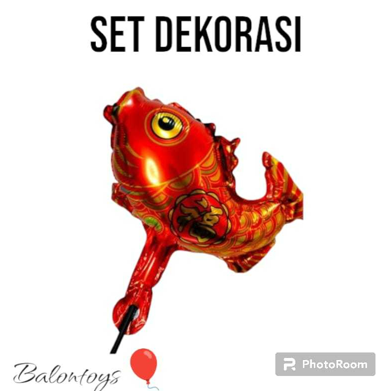 Jual Balontoys Balon Foil Ikan Mini edisi Chinese New Year - Imlek ...