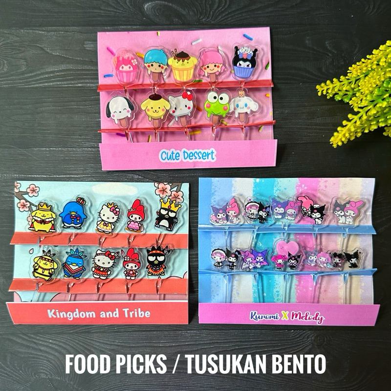 Jual Tusukan Bento SANRIO Melody Kuromi Cinnamoroll Food Picks | Shopee ...