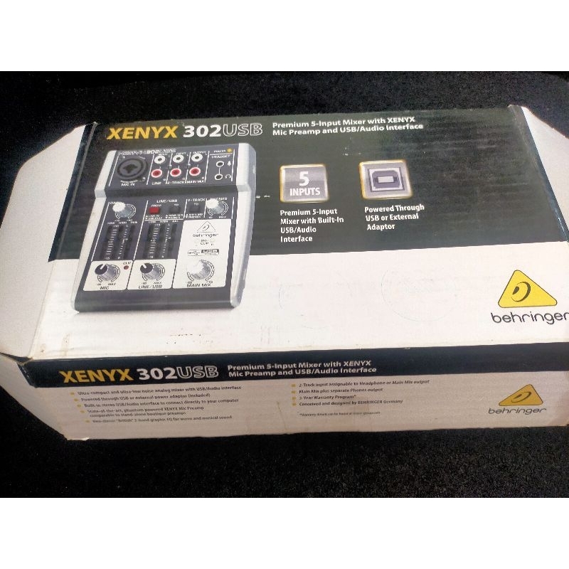 Jual Mixer Audio Interface + Behringer XENYX 302 USB (preloved ...