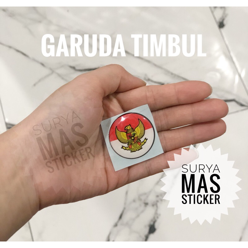 Jual stiker bendera garuda timbul motor | Shopee Indonesia