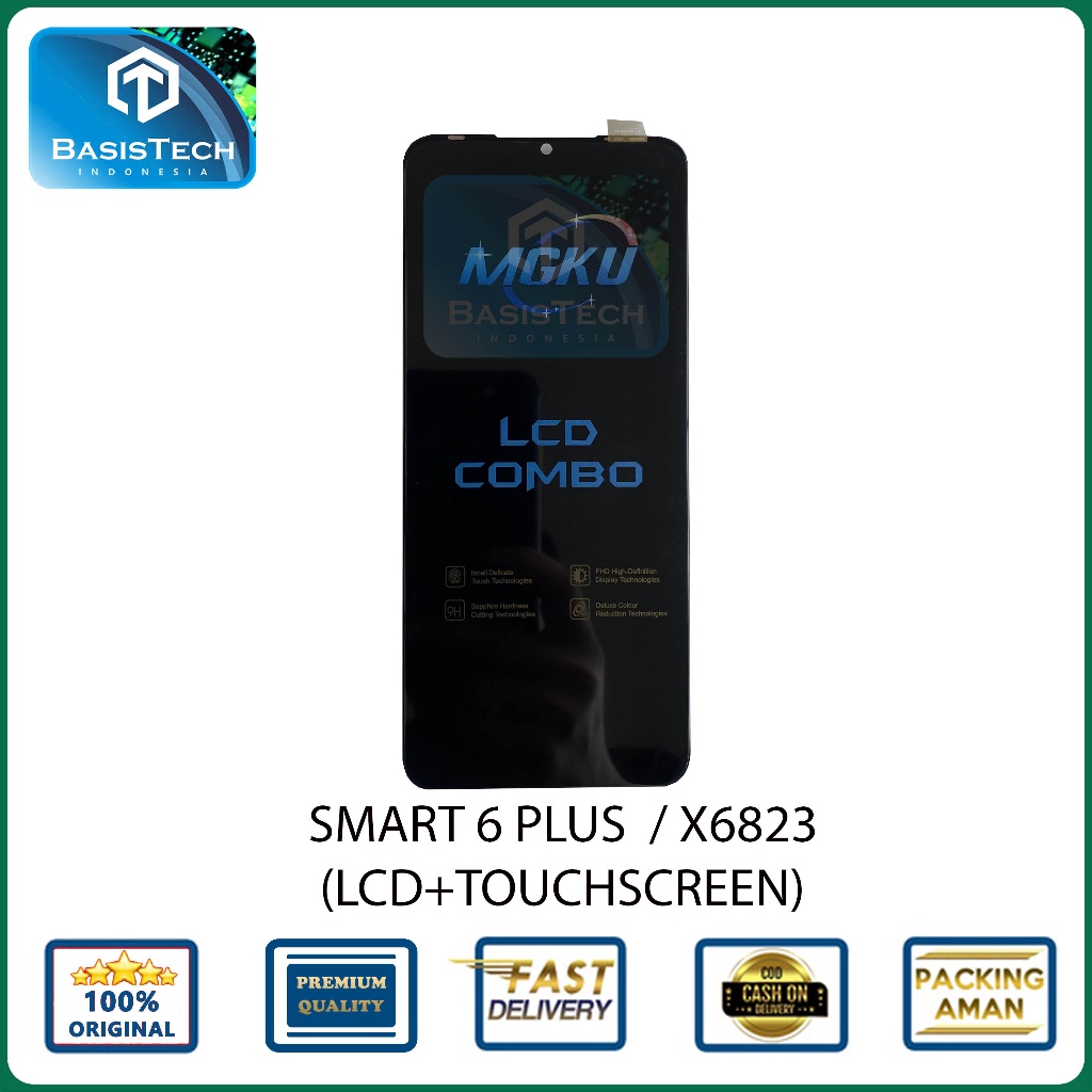 Jual LCD INFINIX SMART 6 PLUS X6823 X689 +TOUCHSCREEN - MGKU | Shopee ...