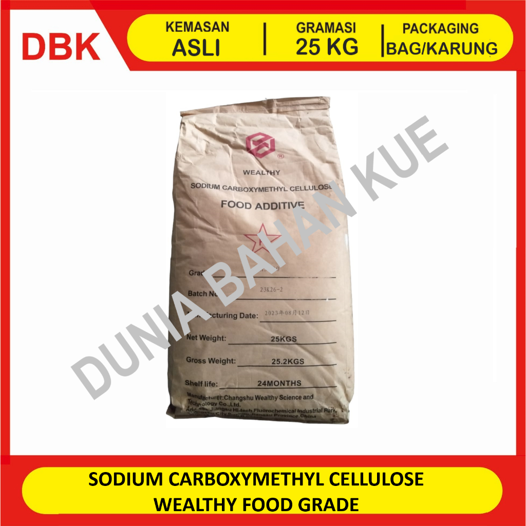 Jual SODIUM CARBOXYMETHYL CELLULOSE / CMC FOOD GRADE - 1 BAG 25 KG ...