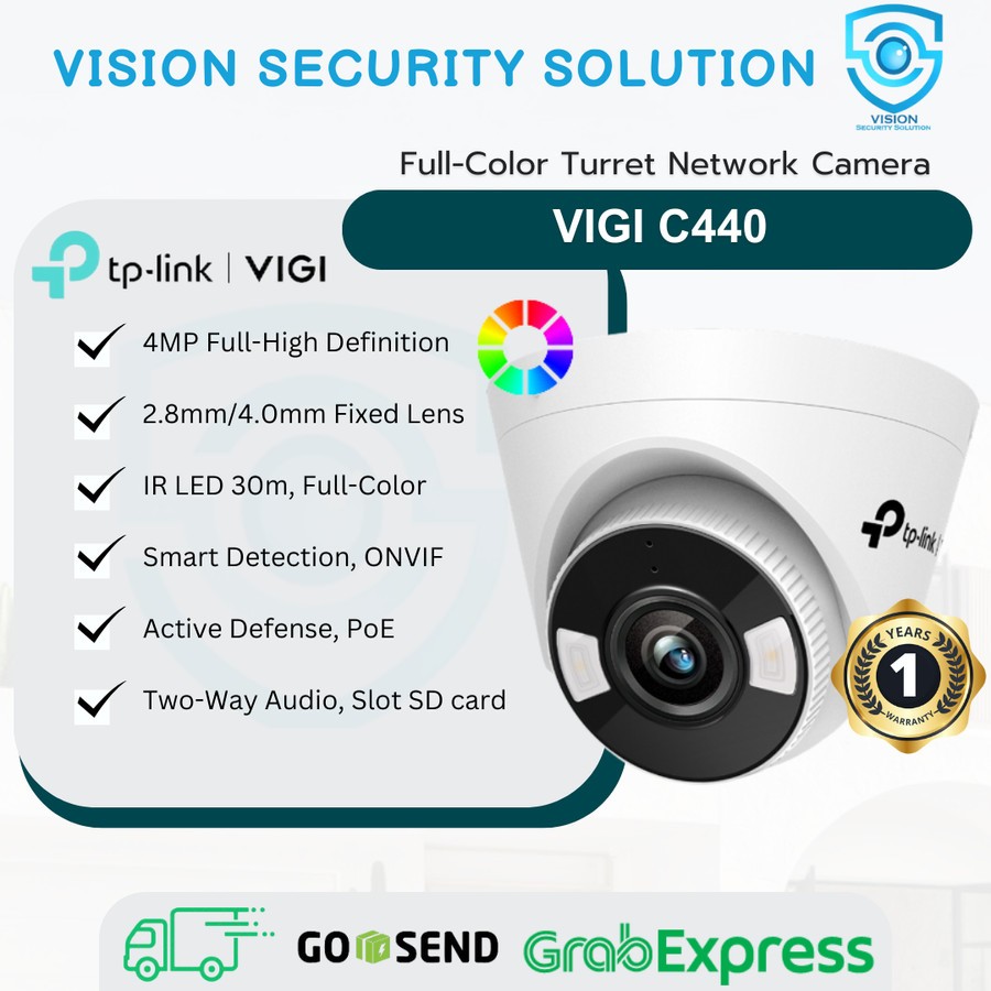 Jual VIGI by TP-Link C440 4MP Kamera CCTV IP Indoor VIGI Two Way Audio ...