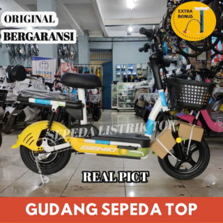 Jual SEPEDA LISTRIK E BIKE E MOPER GENIO ORBY 2.0 350WATT 36VOLT ...