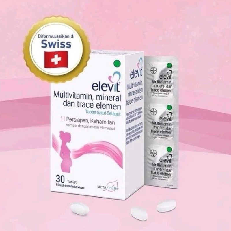 Jual Elevit Pregnancy Multivitamin Box 30 tab | Shopee Indonesia