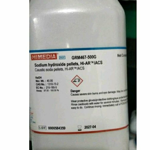 Jual Sodium Hydroxide 500G Himedia. NaOH Pro Analys. | Shopee Indonesia
