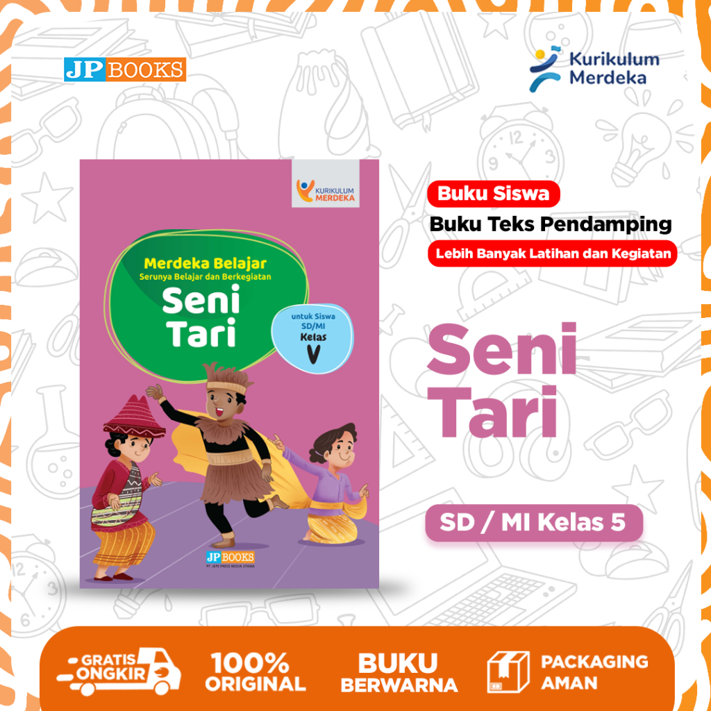 Jual JP Books – Buku Teks Siswa Pendamping Kurmer Sekolah Seni Tari Sd Kelas 5 - Kurikulum ...