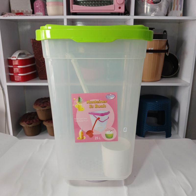 Jual [COD] KONTAINER ES BUAH 25L / Toples ES Lovenia 25 Liter / WADAH ...
