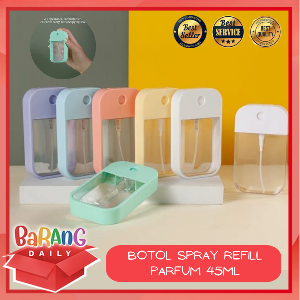 Jual BOTOL SPRAY REFILL PARFUM 45ML / WADAH BOTOL UNTUK PARFUM HAND SANITIZER | Shopee Indonesia