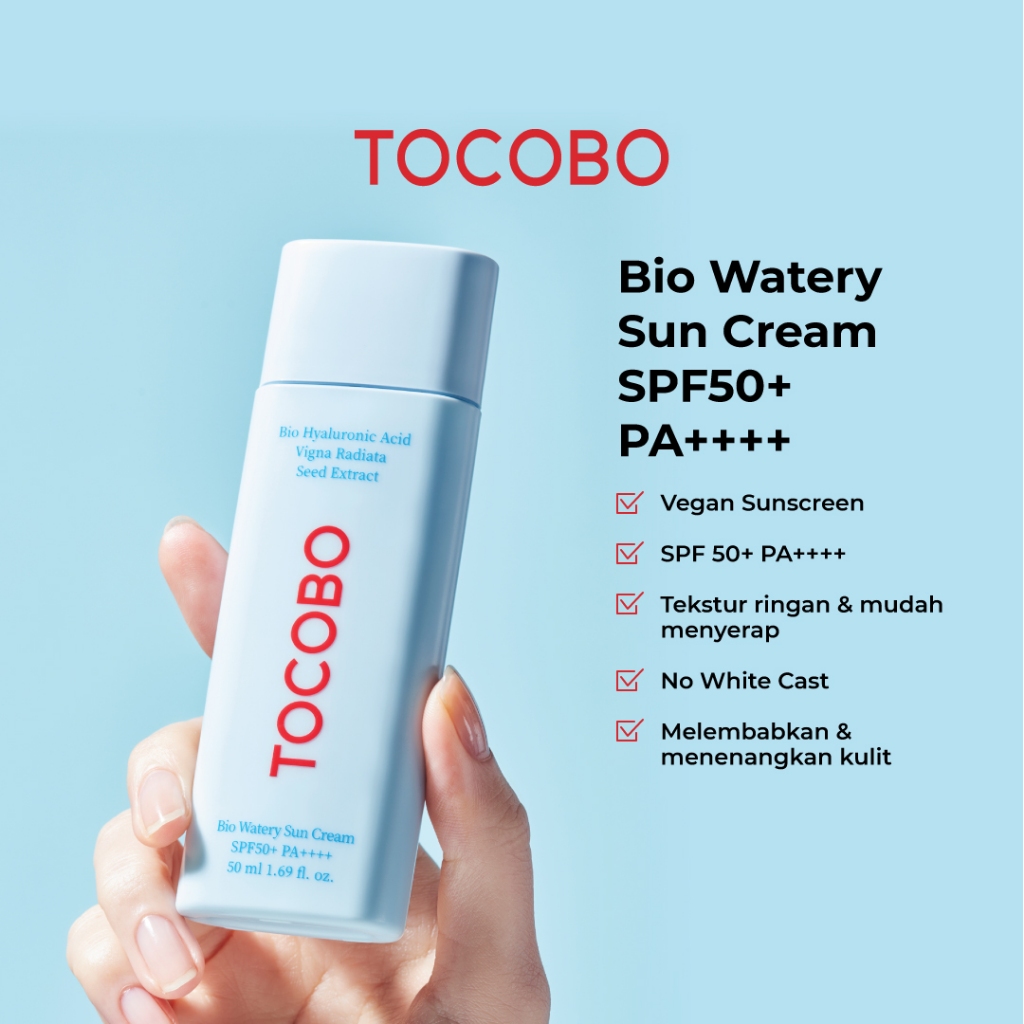 Jual TOCOBO Bio Watery Sun Cream SPF50+ PA++++ 50ml | Shopee Indonesia
