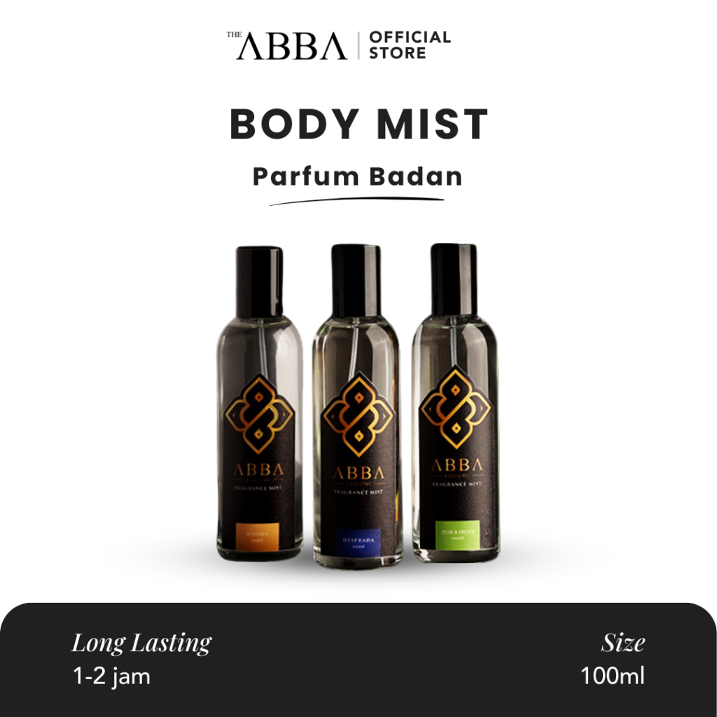 Jual Body Mist ABBA 100ml – Wangi Fresh Fruity Woody – Parfum badan ...