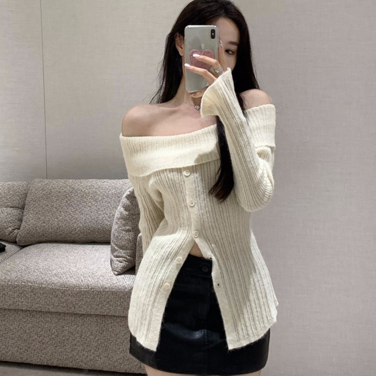 Jual AJW Atasan Wanita Lengan Panjang Sabrina Knit Korean Style XCS | Turtleneck Wanita Sabrina ...
