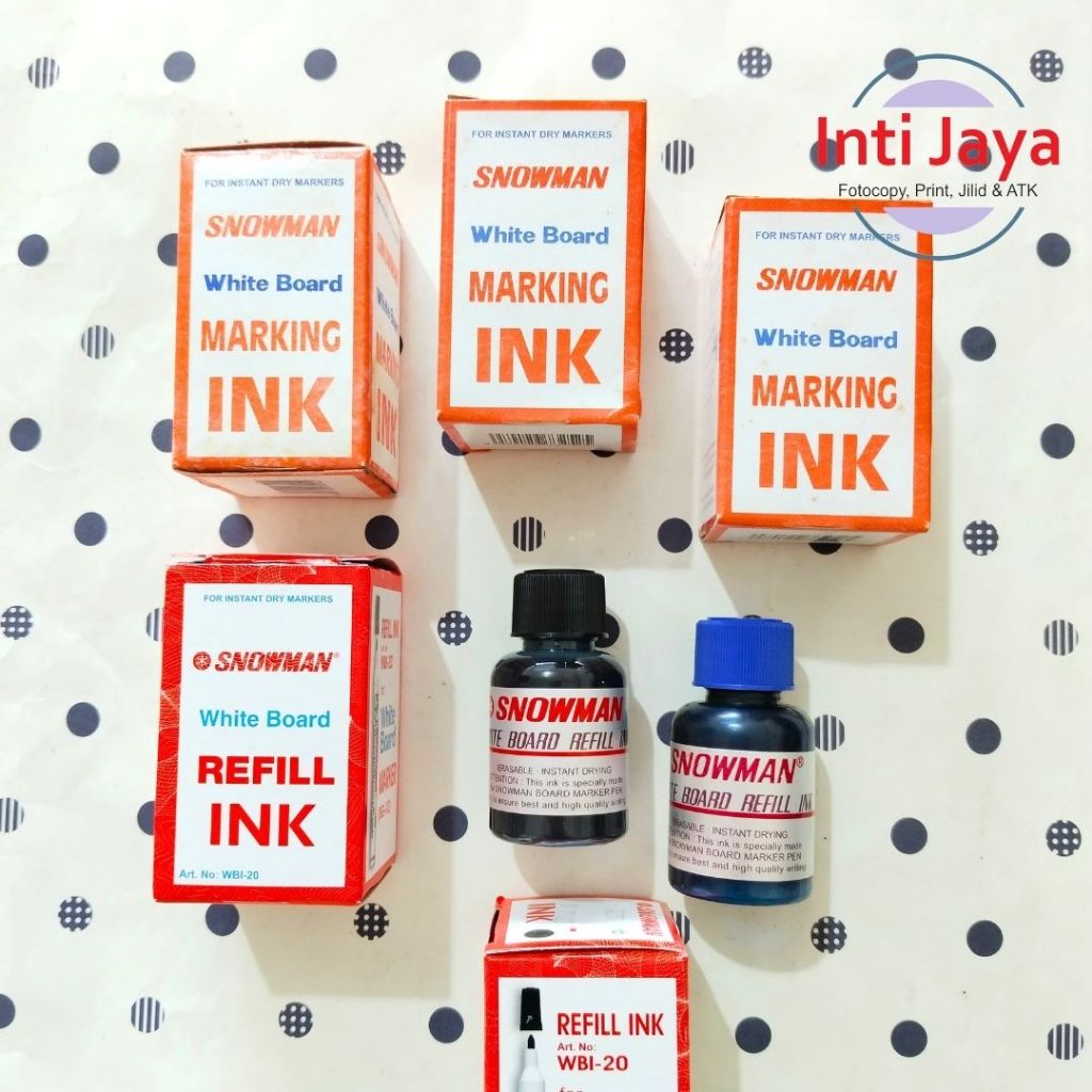 Jual Tinta Refill Spidol Snowman Whiteboard WBI 20 | Shopee Indonesia