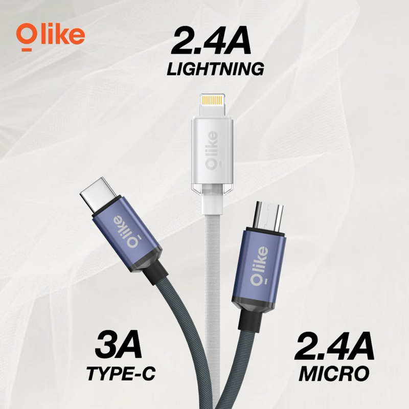 Jual Olike Kabel Data Diamond D110M / D110C / D110L 3A 2.4A Fast ...