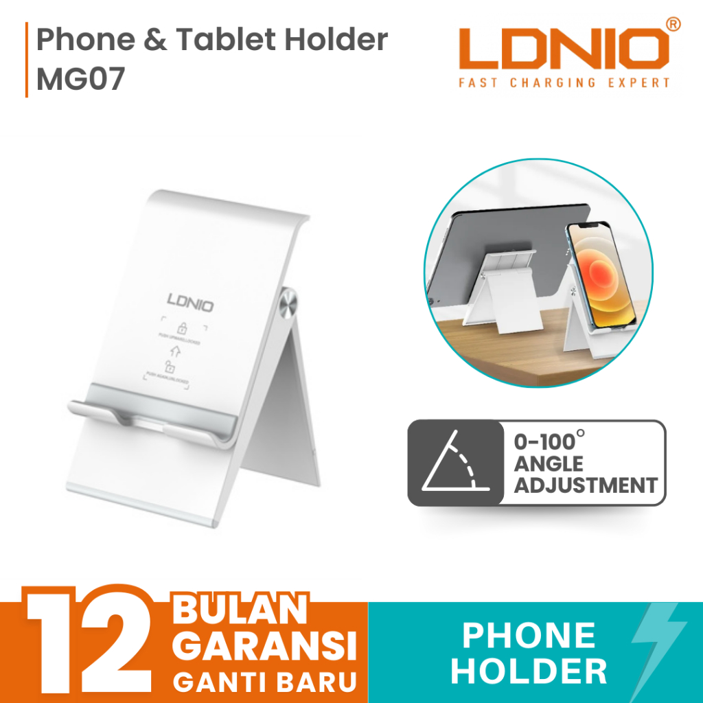 Jual LDNIO MG07 Phone and Tablet Holder Universal Foldable Original ...
