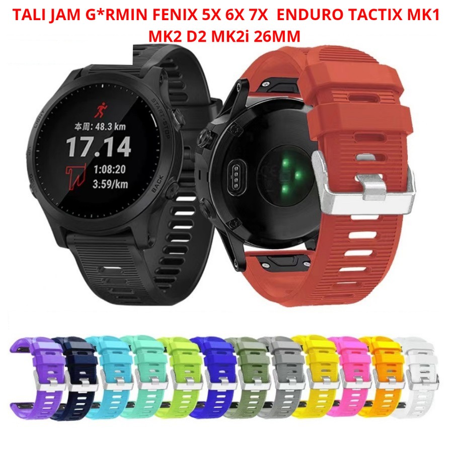 Jual Tali Jam Strap Garmin Fenix 5X 6x 3 ENDURO Tactix MK1 MK2 D2 MK2i ...