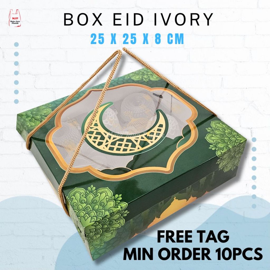 Jual Box Handle Mika Tali 25x25x8cm Untuk Tray 9 Box Idul Fitri ...