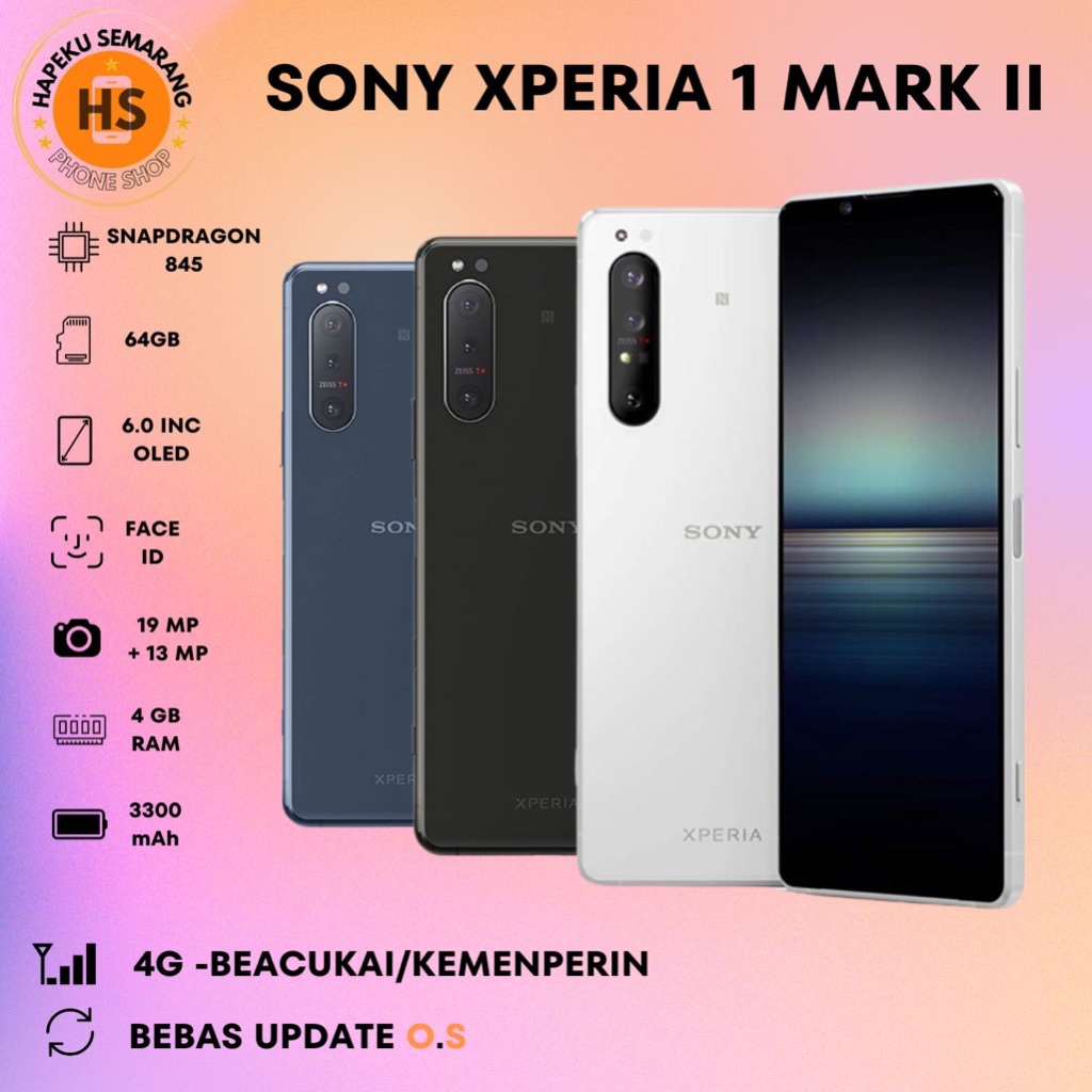Jual Sony Xperia 1 Mark ii 8/128GB Super Mulus Like New Terbaik Bergaransi Aman Terjamin ...