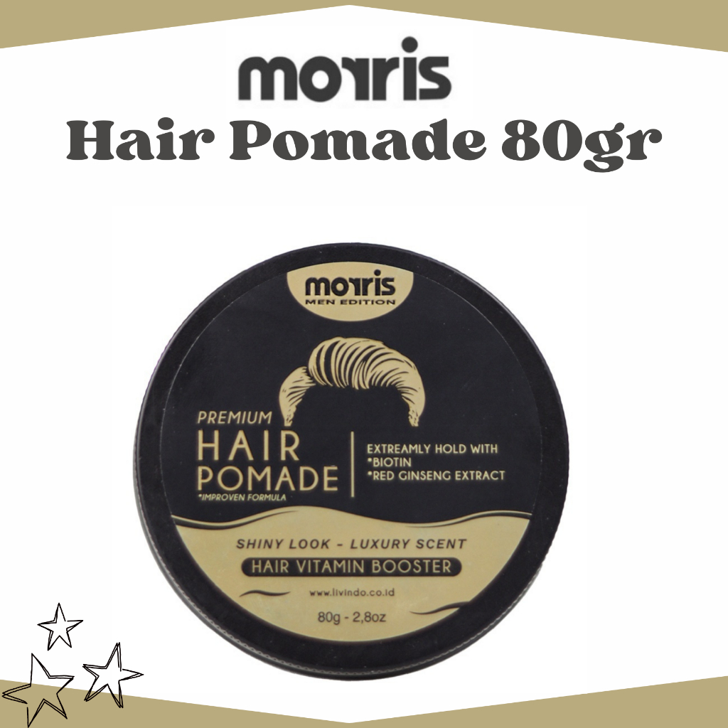 Jual Morris Easy Styling Hair Pomade Premium Man Edition 80gr | Shopee ...